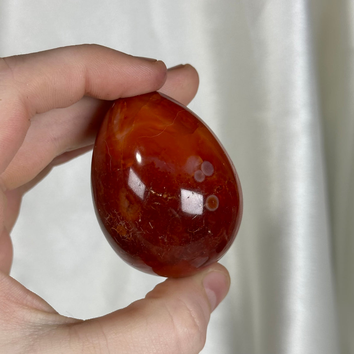 “Cyclops” Carnelian Egg – ArtByJacStudio